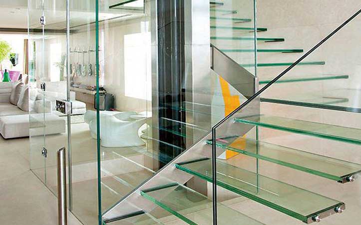 Custom size decorative laminated glass panels